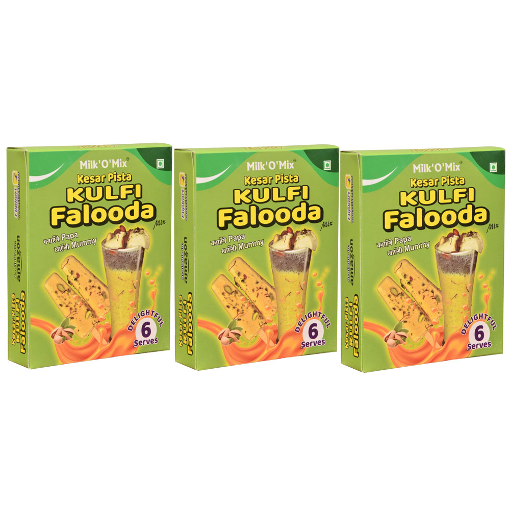 Milkomix Kesar Pista Kulfi Falooda: Pack of 3 | MilkoMix.com